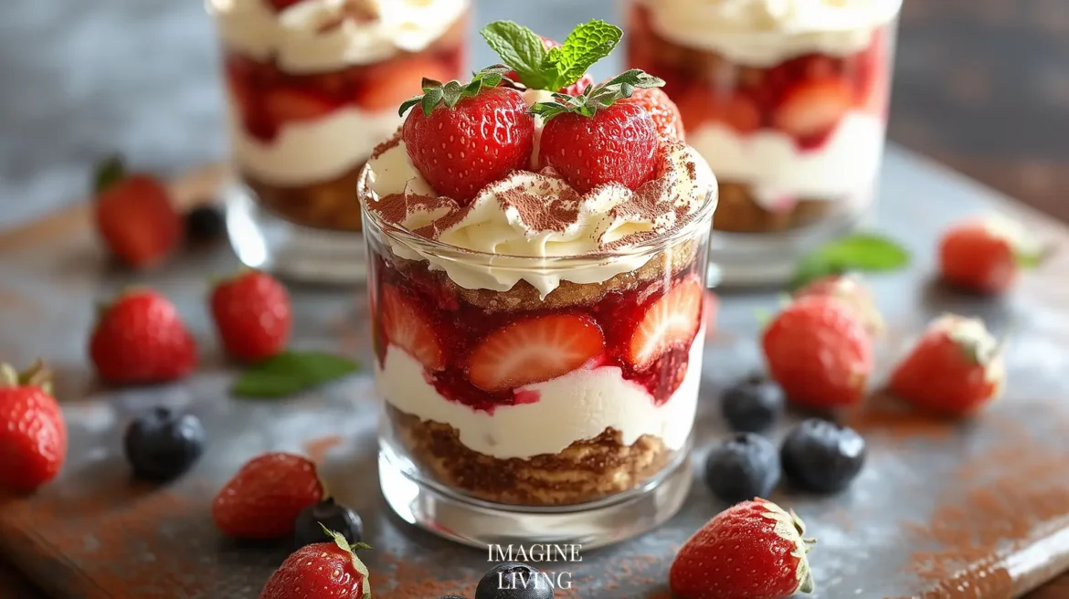 Easy Strawberry Tiramisu in a Glass: A No-Bake Dessert Delight